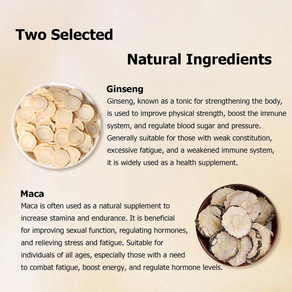 energizing herbal tea with maca