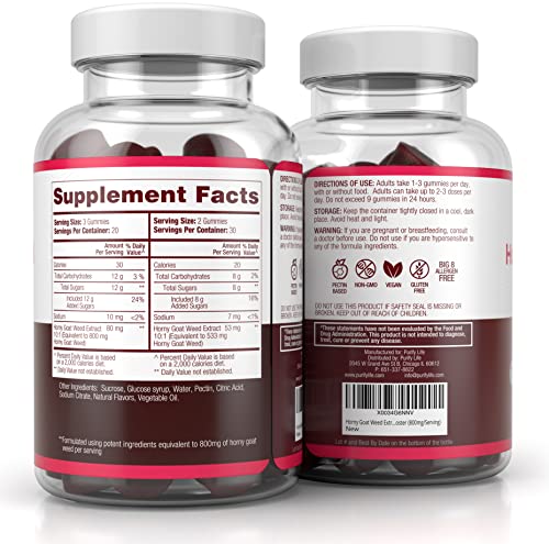 energizing horny goat weed extract gummies