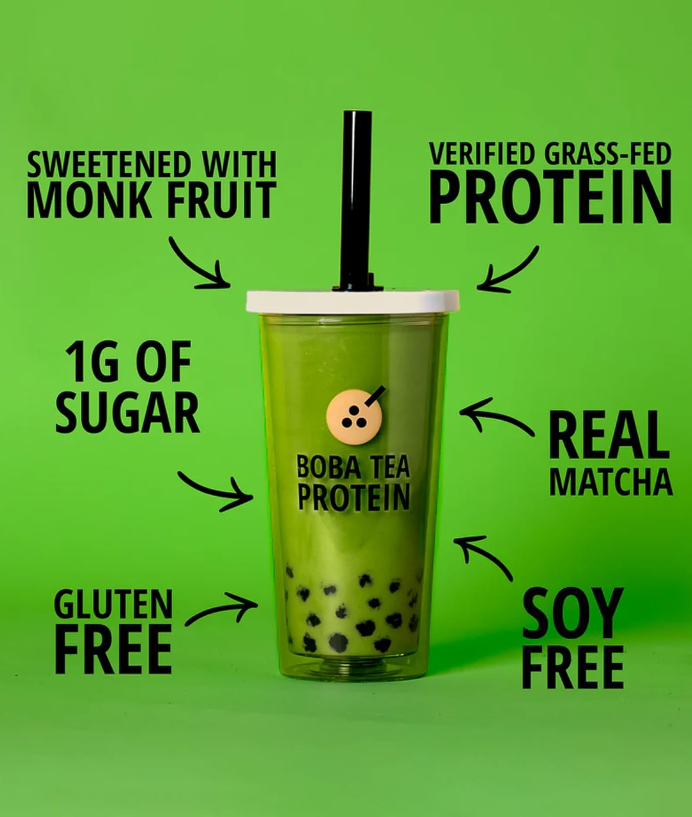 energizing matcha latte protein shake