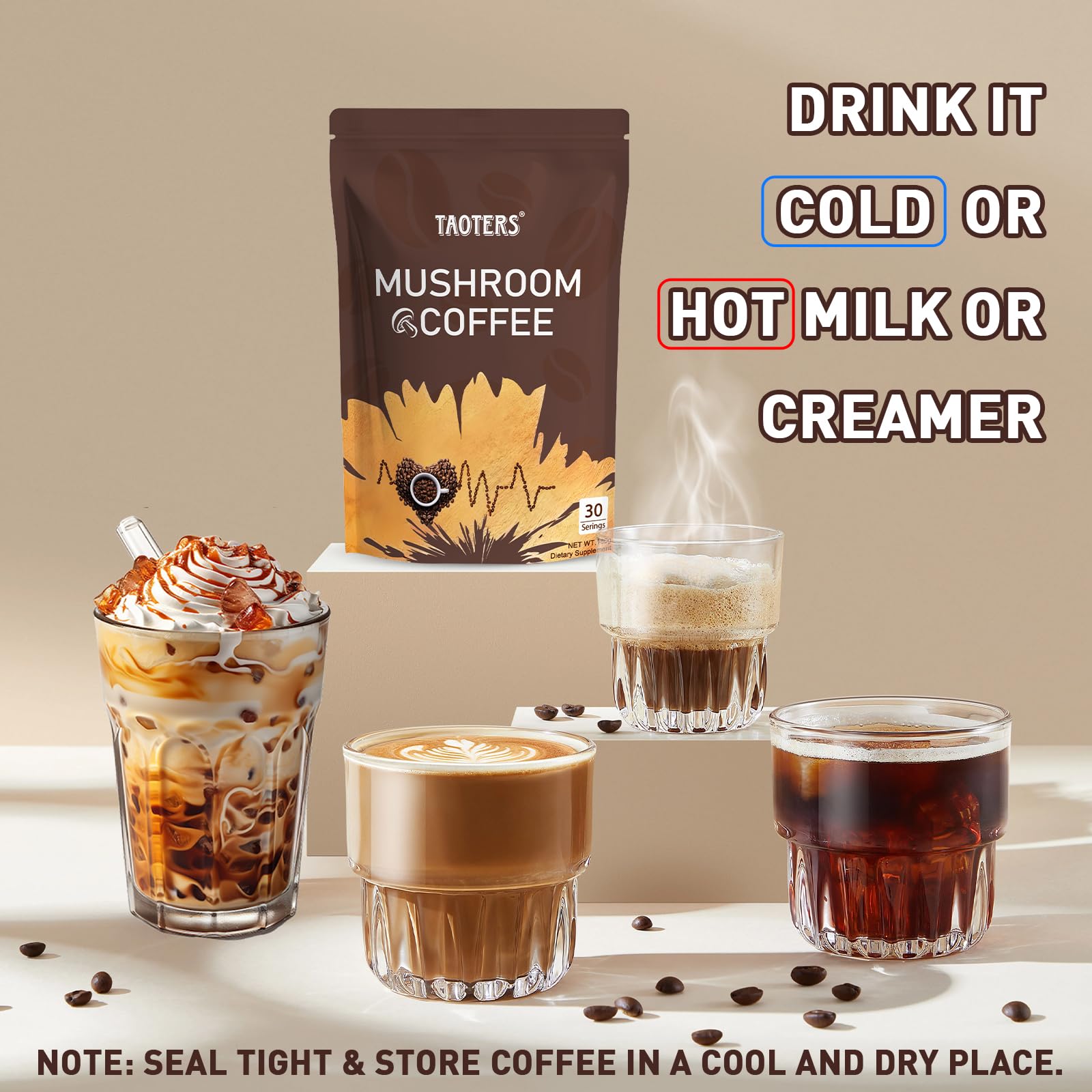 energizing mushroom coffee blend