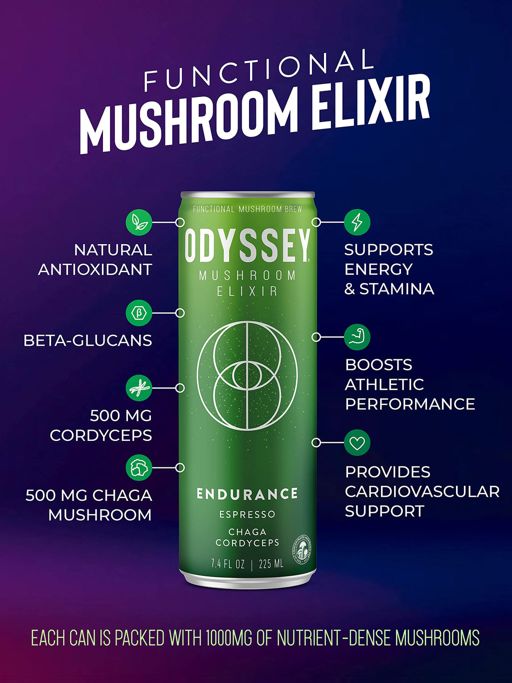 energizing mushroom drink for athletes