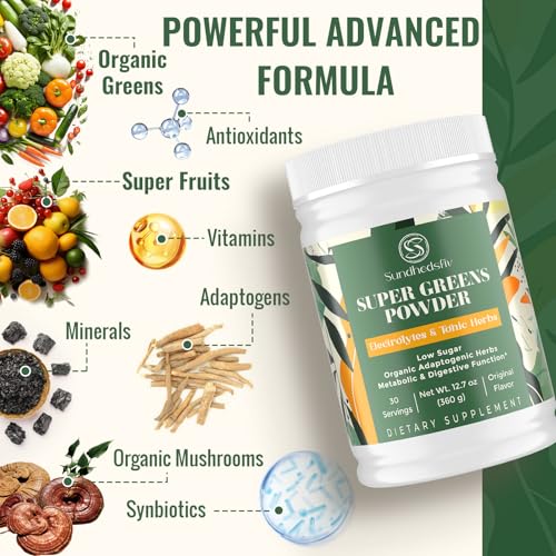 energizing organic super greens blend