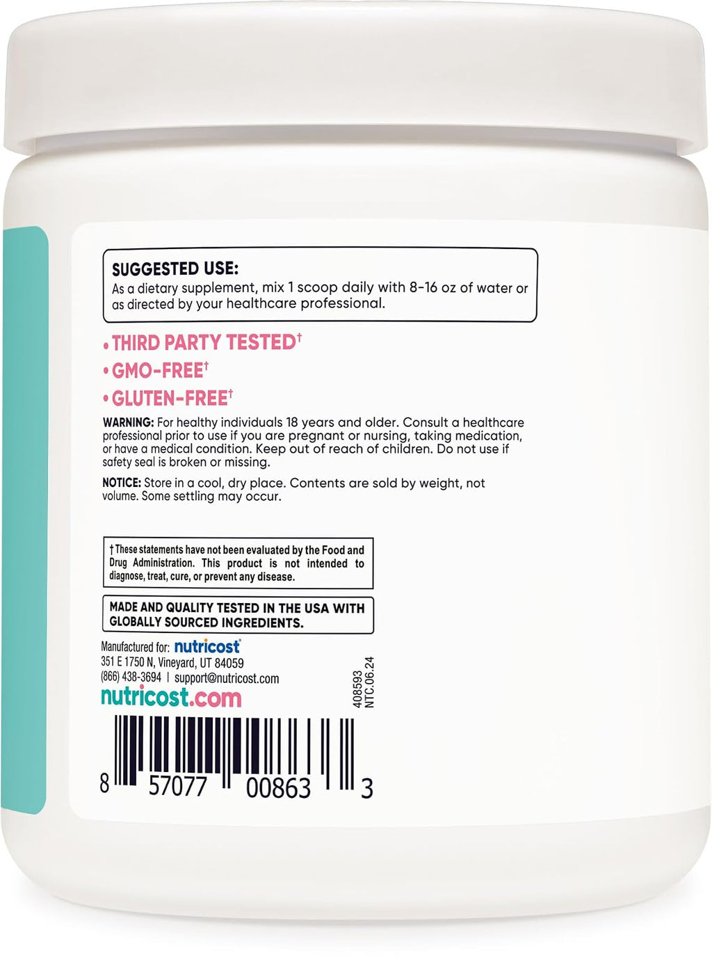 energizing peach mango BCAA drink mix