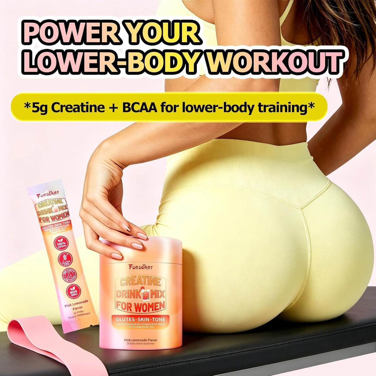 energizing pink lemonade creatine supplement