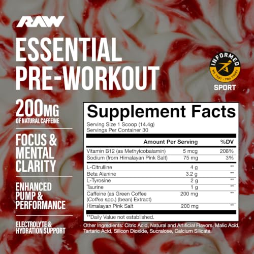 energizing pre-workout for workouts