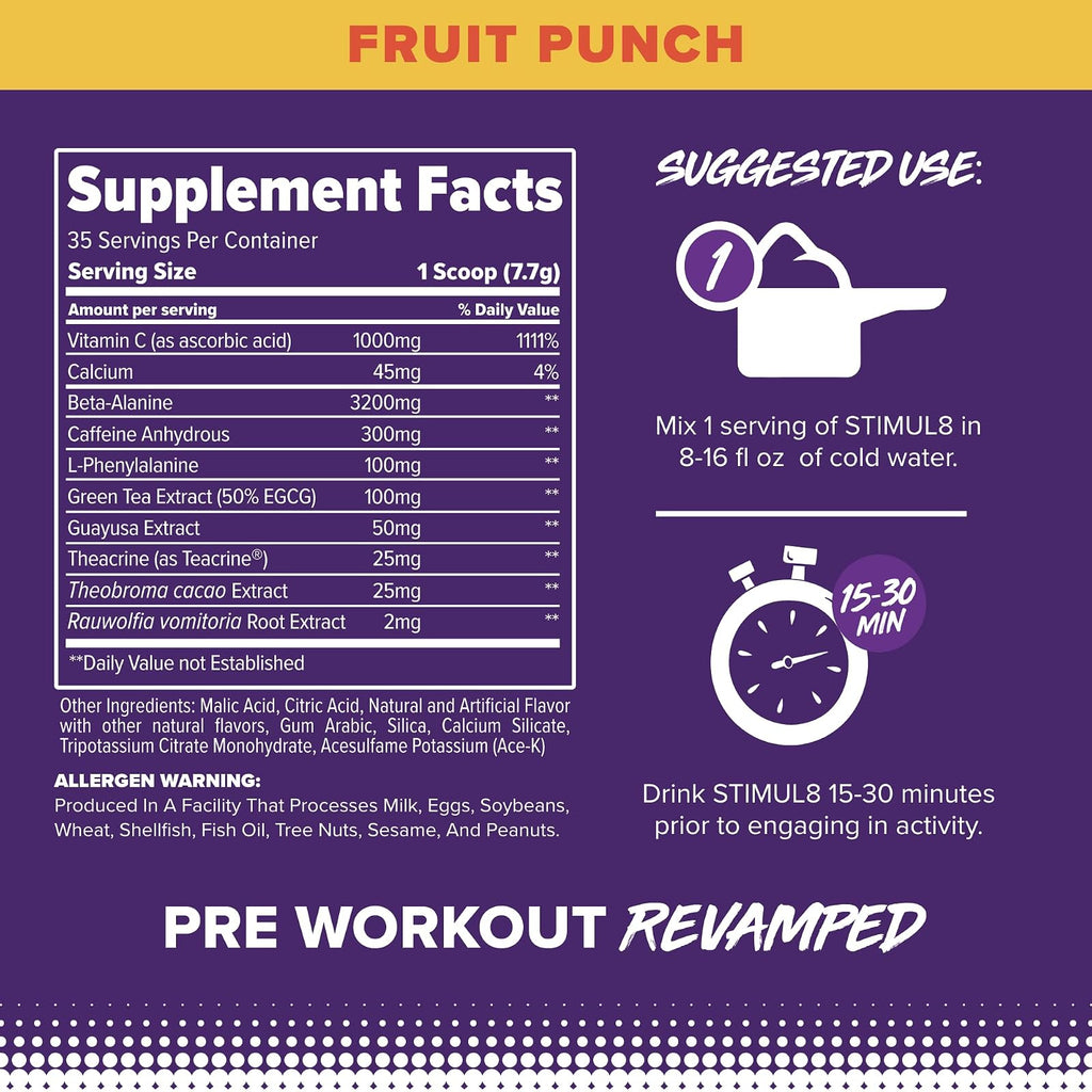 energizing pre-workout powder for workouts