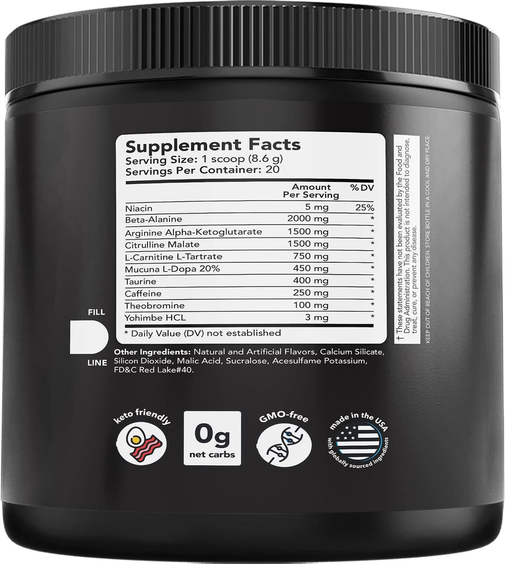 energizing pre-workout powder for workouts