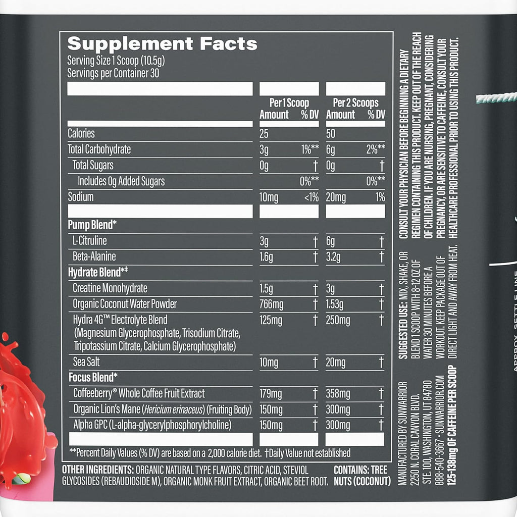 energizing pre-workout powder for workouts
