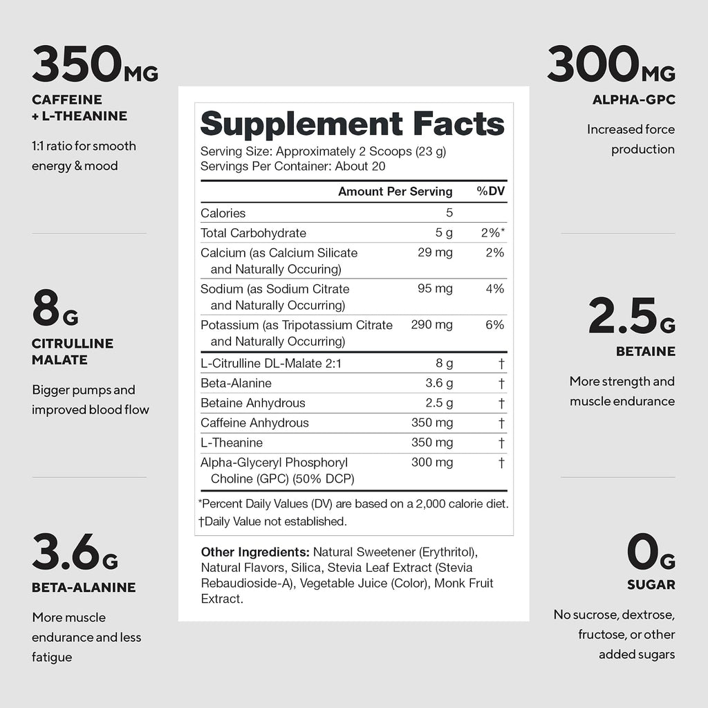 energizing pre-workout supplement Canada