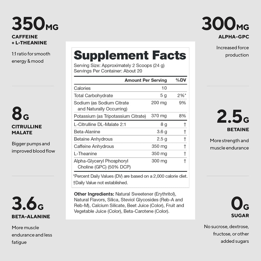 energizing pre-workout supplement for athletes