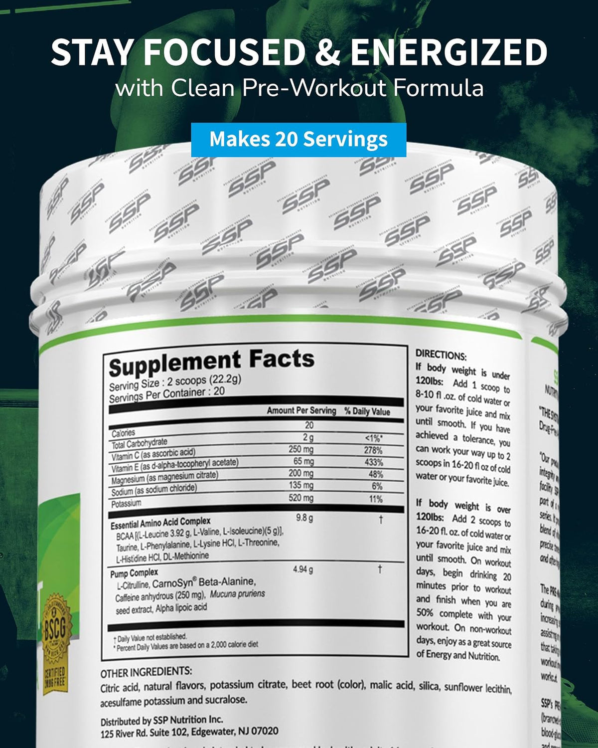 energizing pre workout supplement for athletes