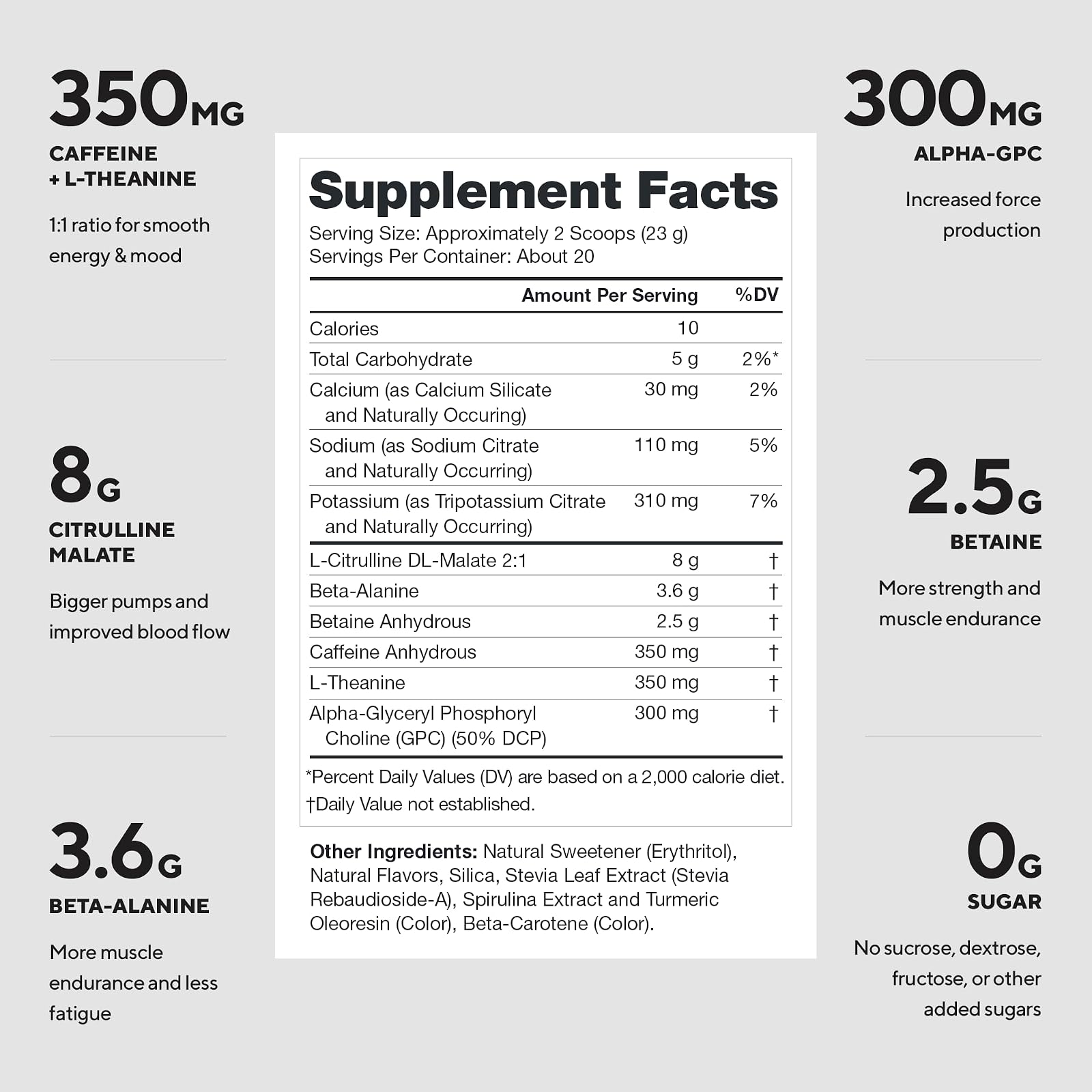 energizing pre-workout supplement for workouts
