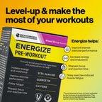 energizing pre-workout supplement for workouts