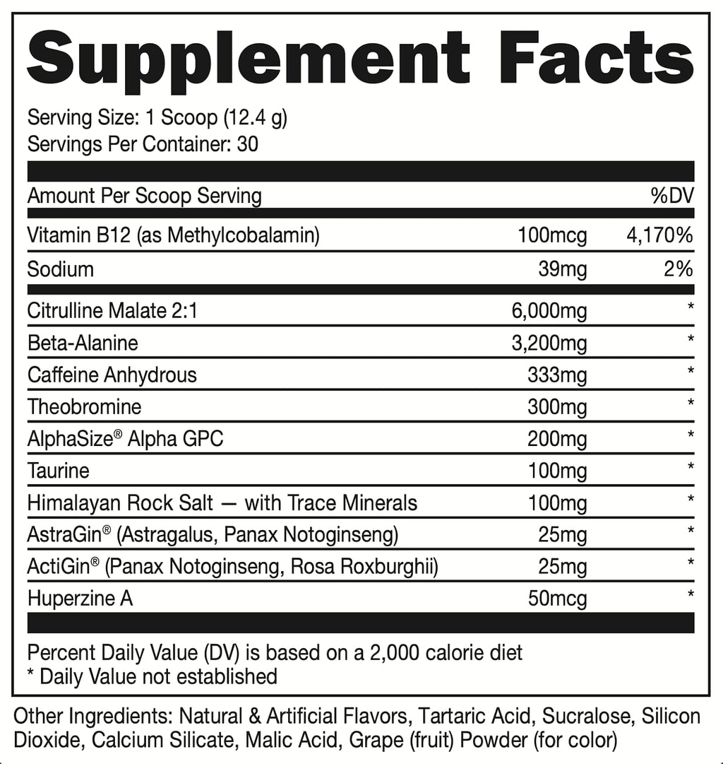 energizing pre-workout supplement for workouts