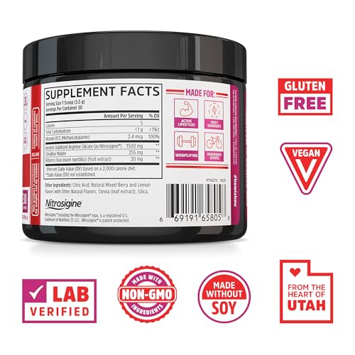 energizing pre-workout supplement jar
