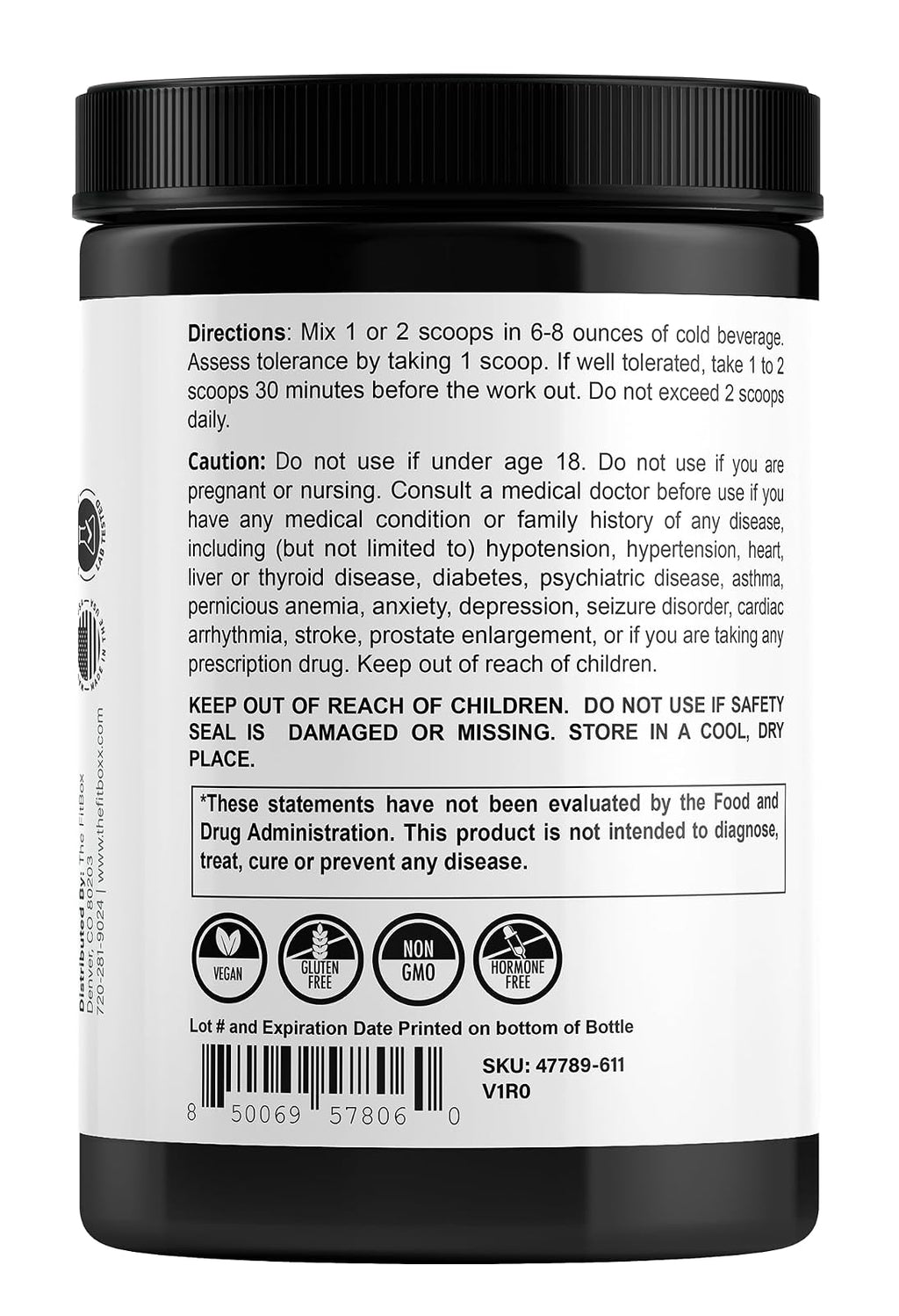 energizing pre-workout supplement with caffeine
