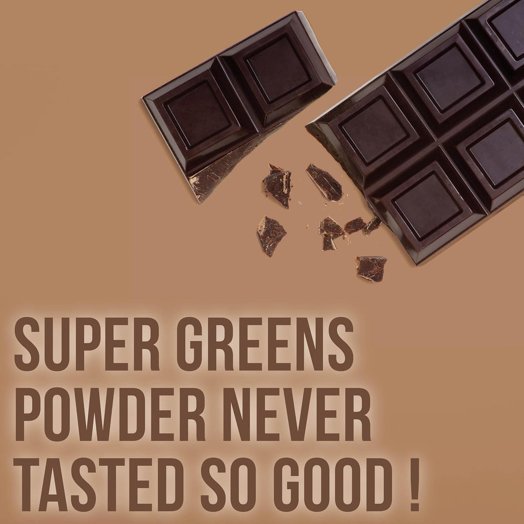 energizing super greens chocolate drink