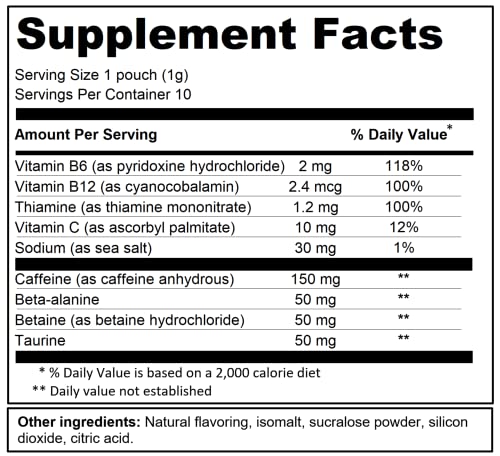 energizing Tang Punch vitamin pouches