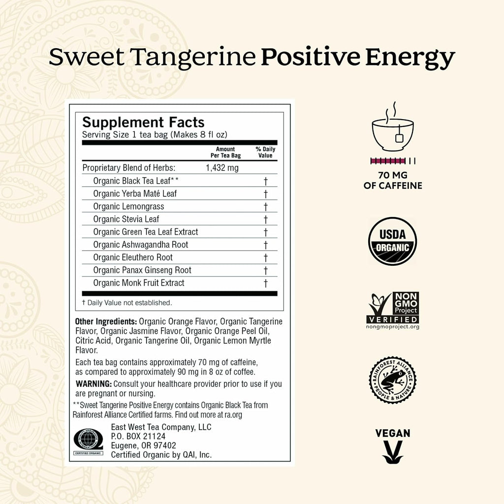 energizing Yogi tea for positivity