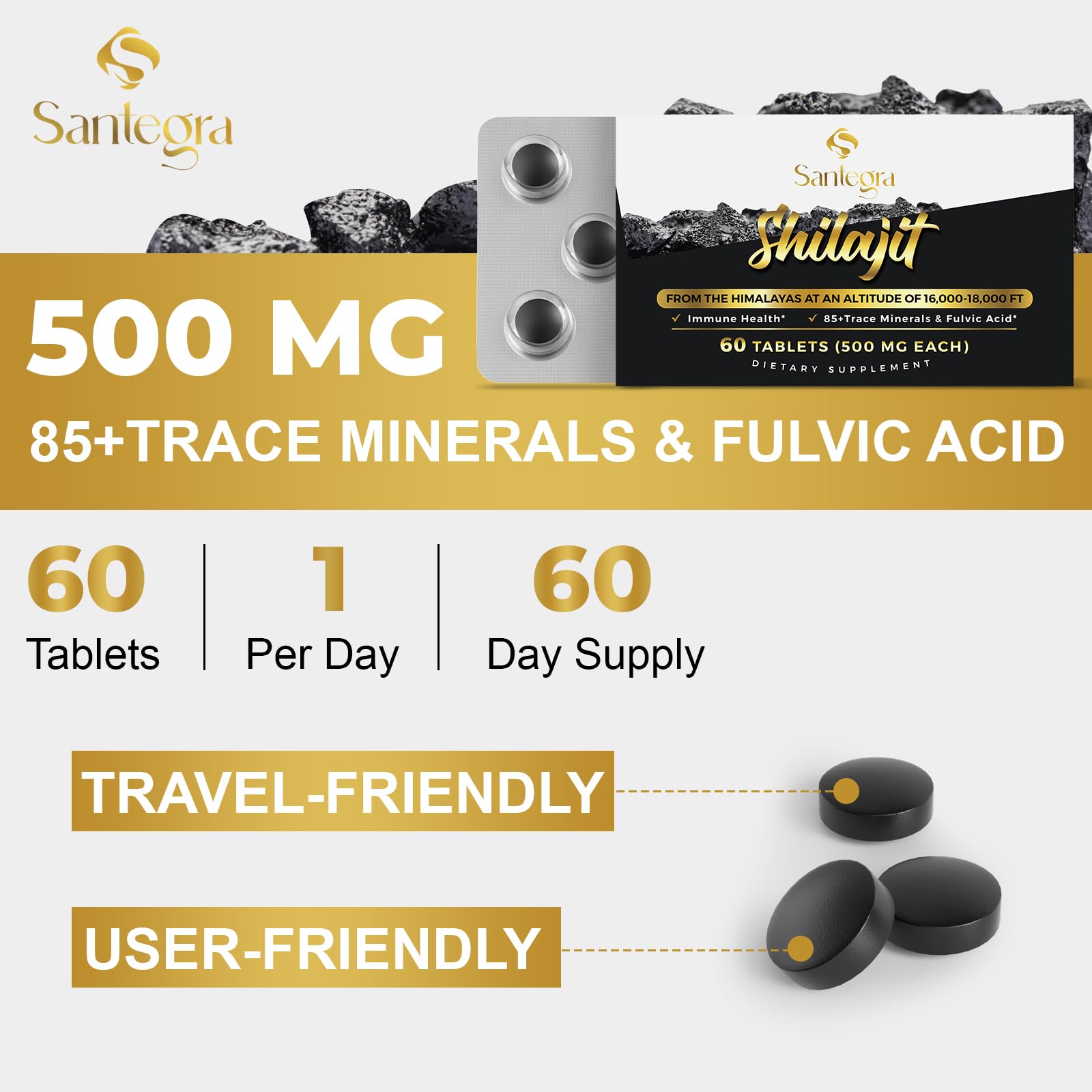 Energy and immune support tablets