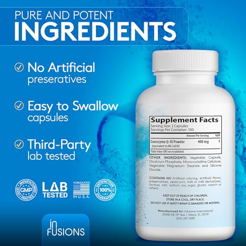 energy boost from CoQ10 capsules