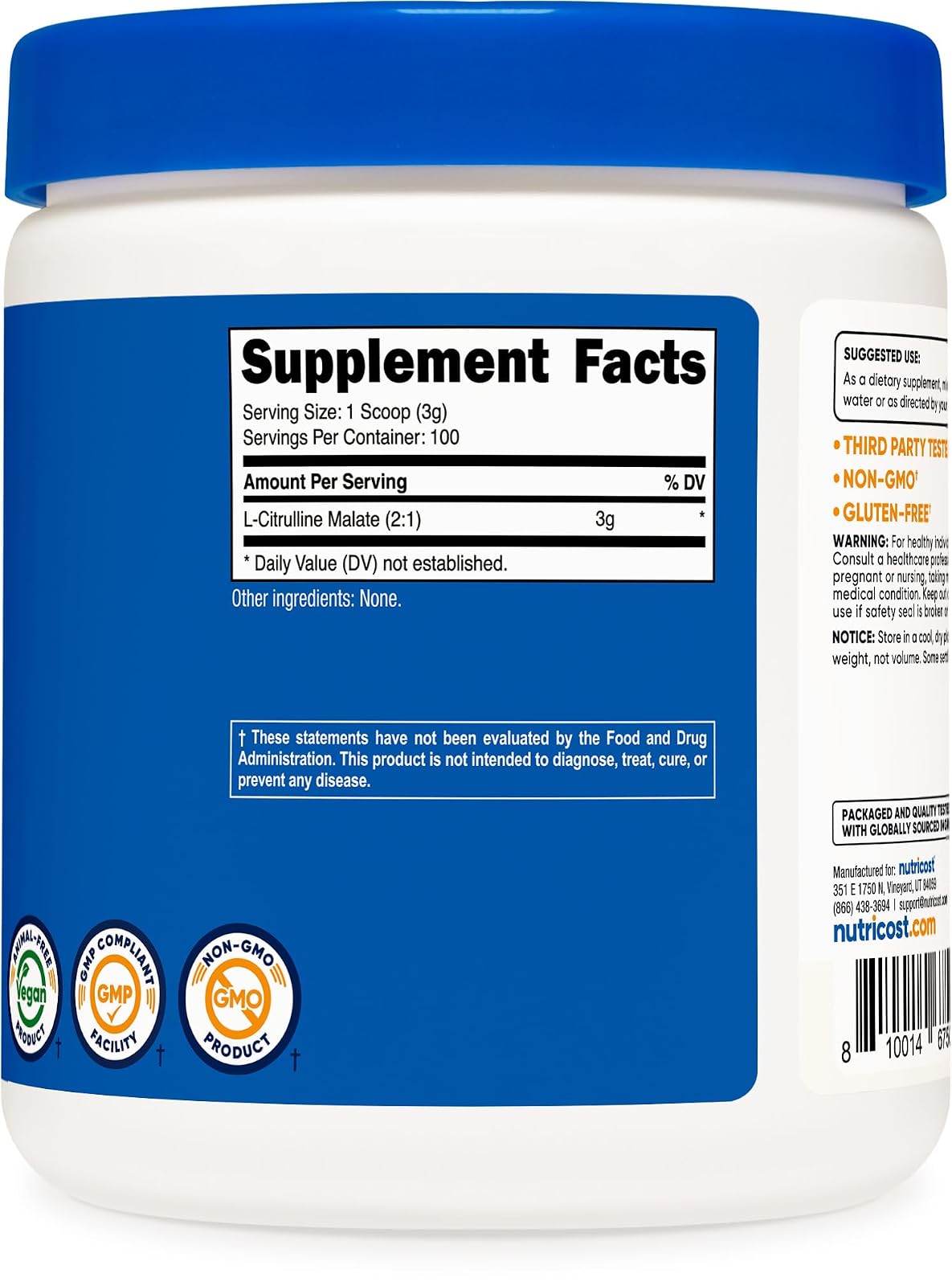 energy boost from L-Citrulline Malate powder