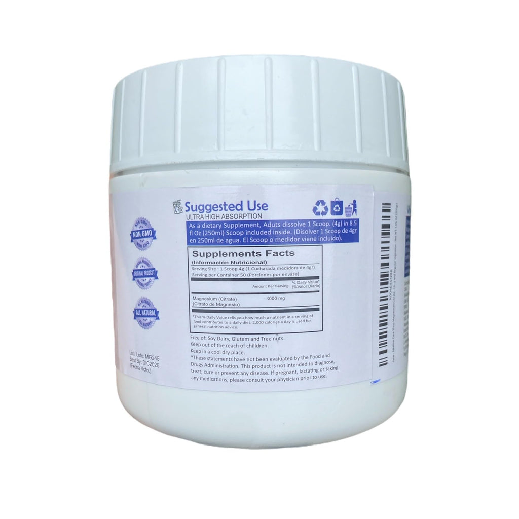 energy boost from magnesium citrate