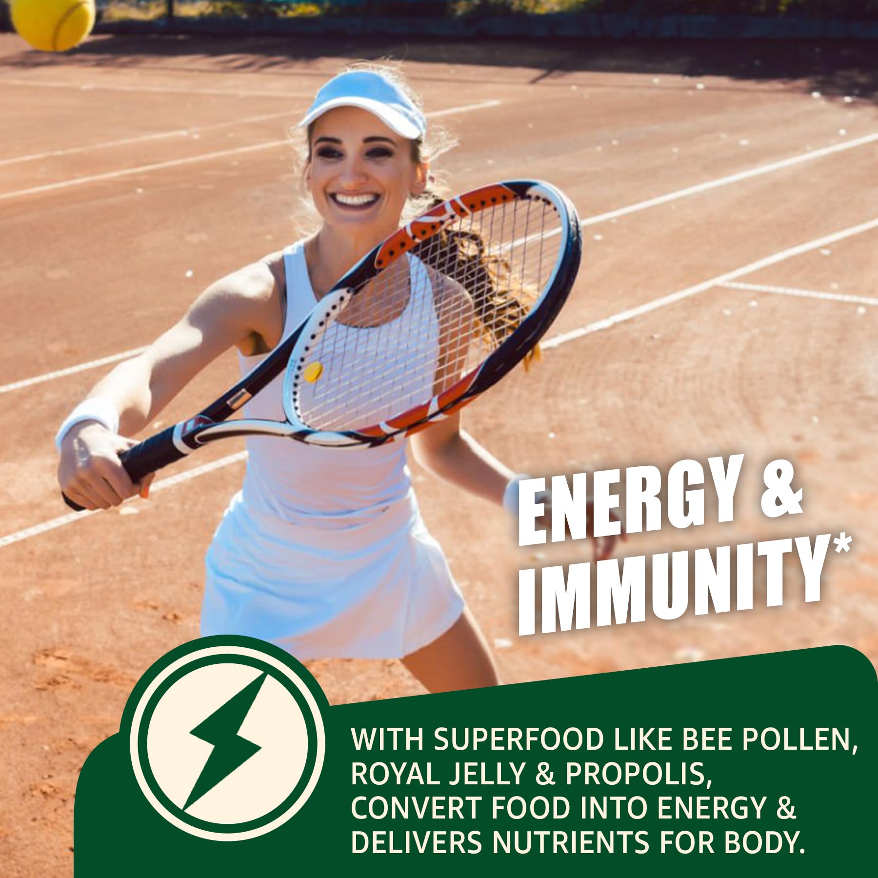 energy boost from organic bee pollen