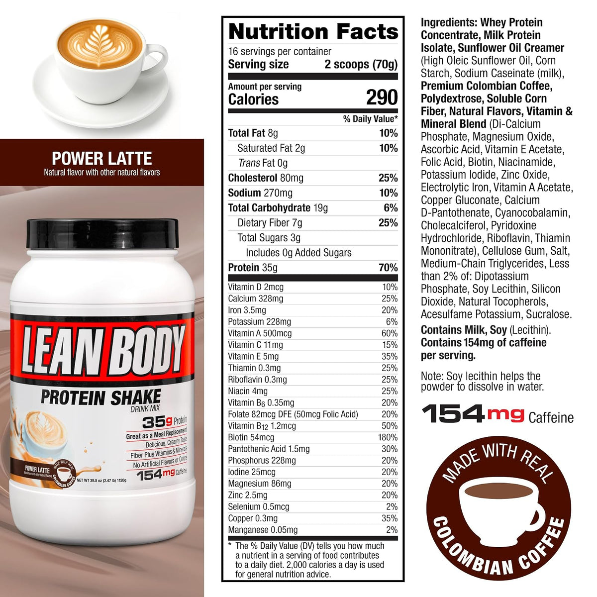 energy boost whey protein shake