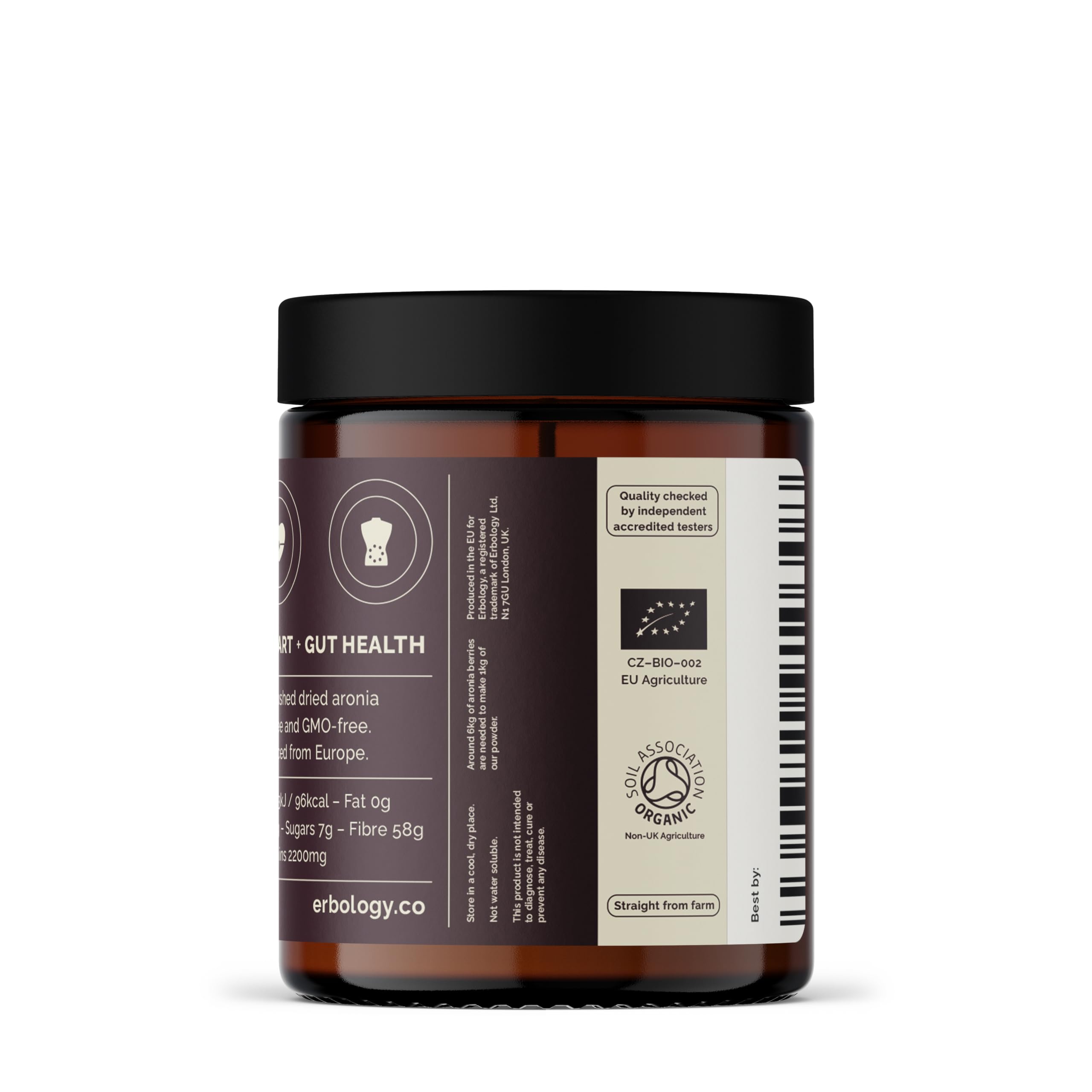 energy boost with aronia berry powder
