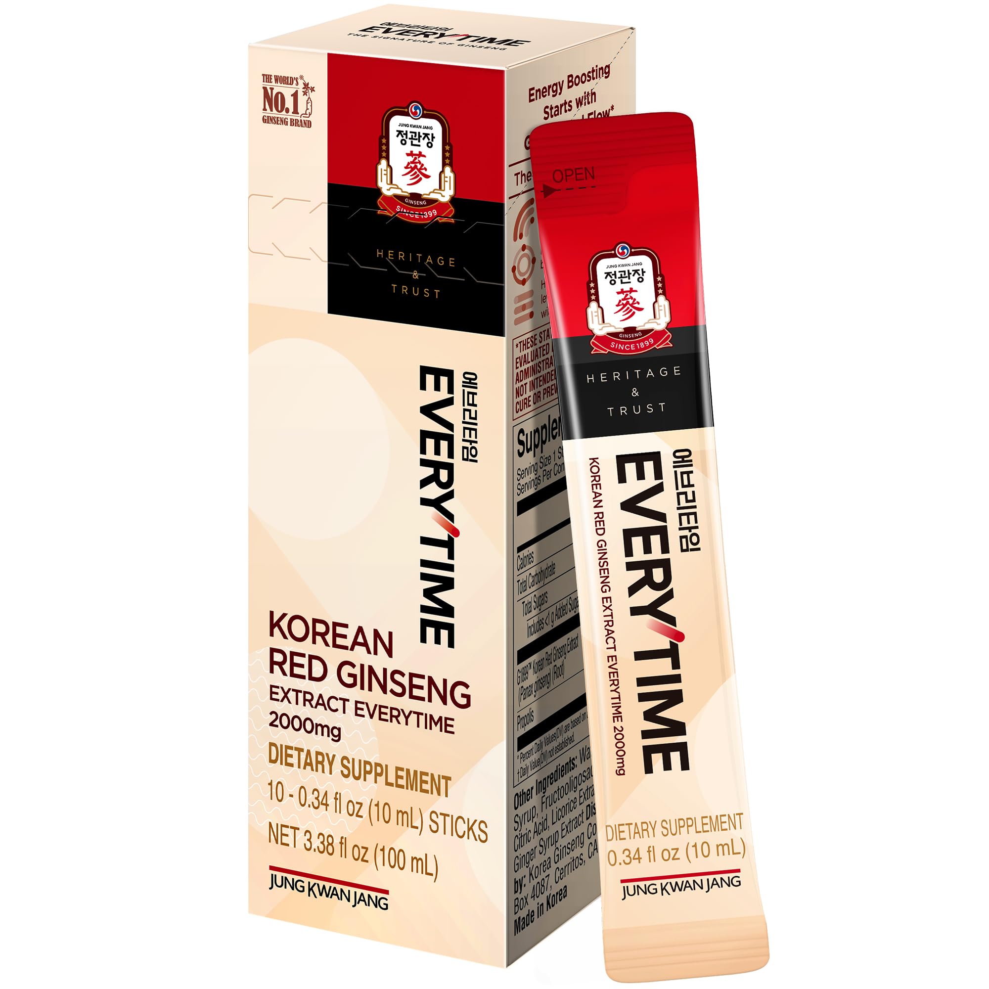 Energy boost with ginseng sticks