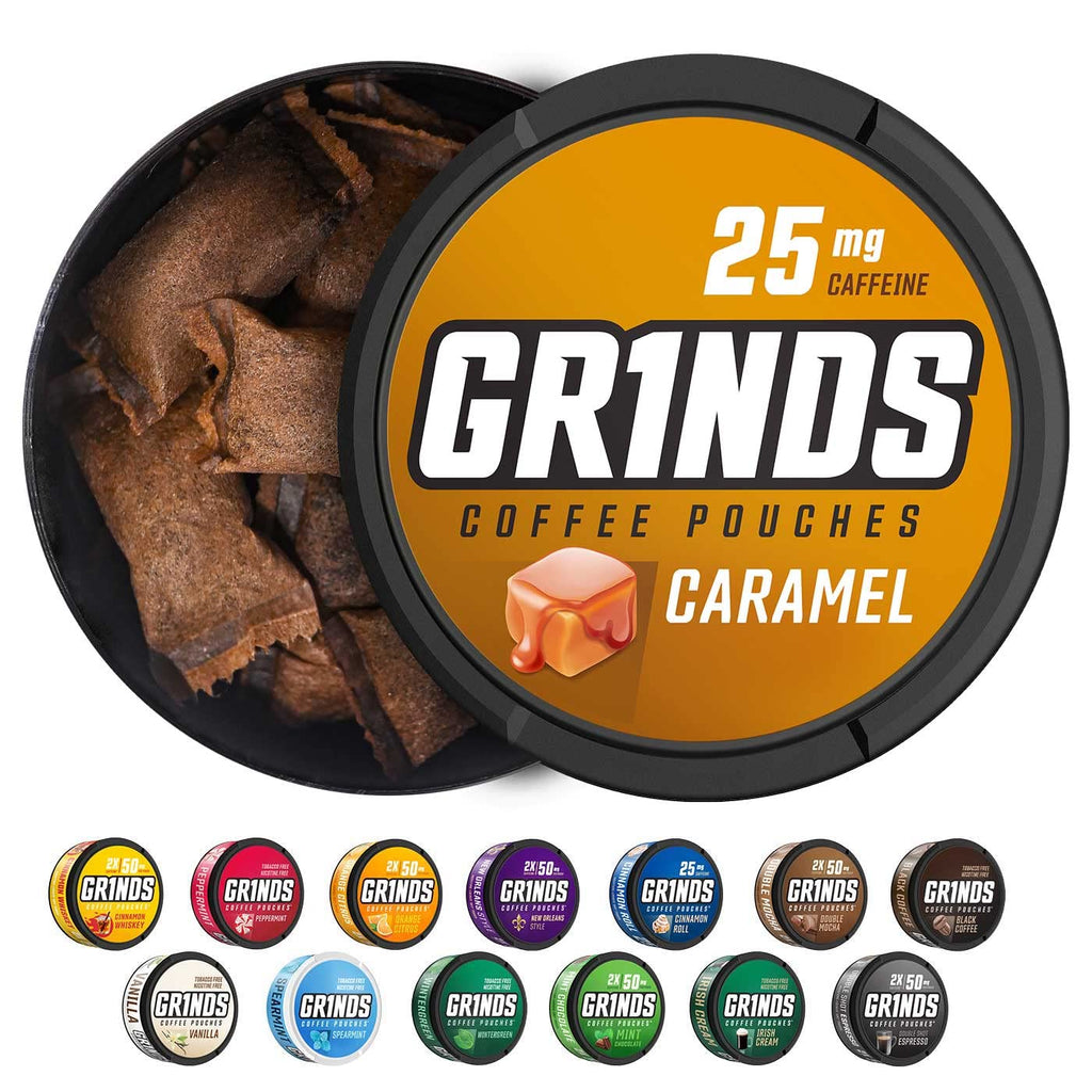 energy boost with Grinds pouches