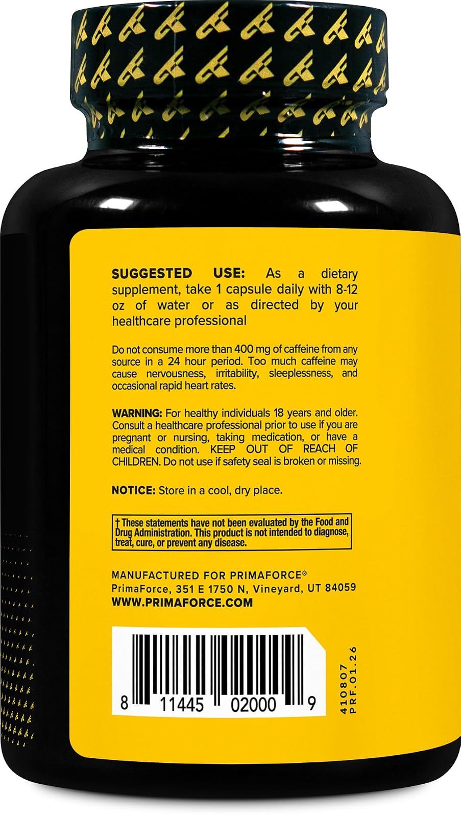 energy boost with l-theanine blend