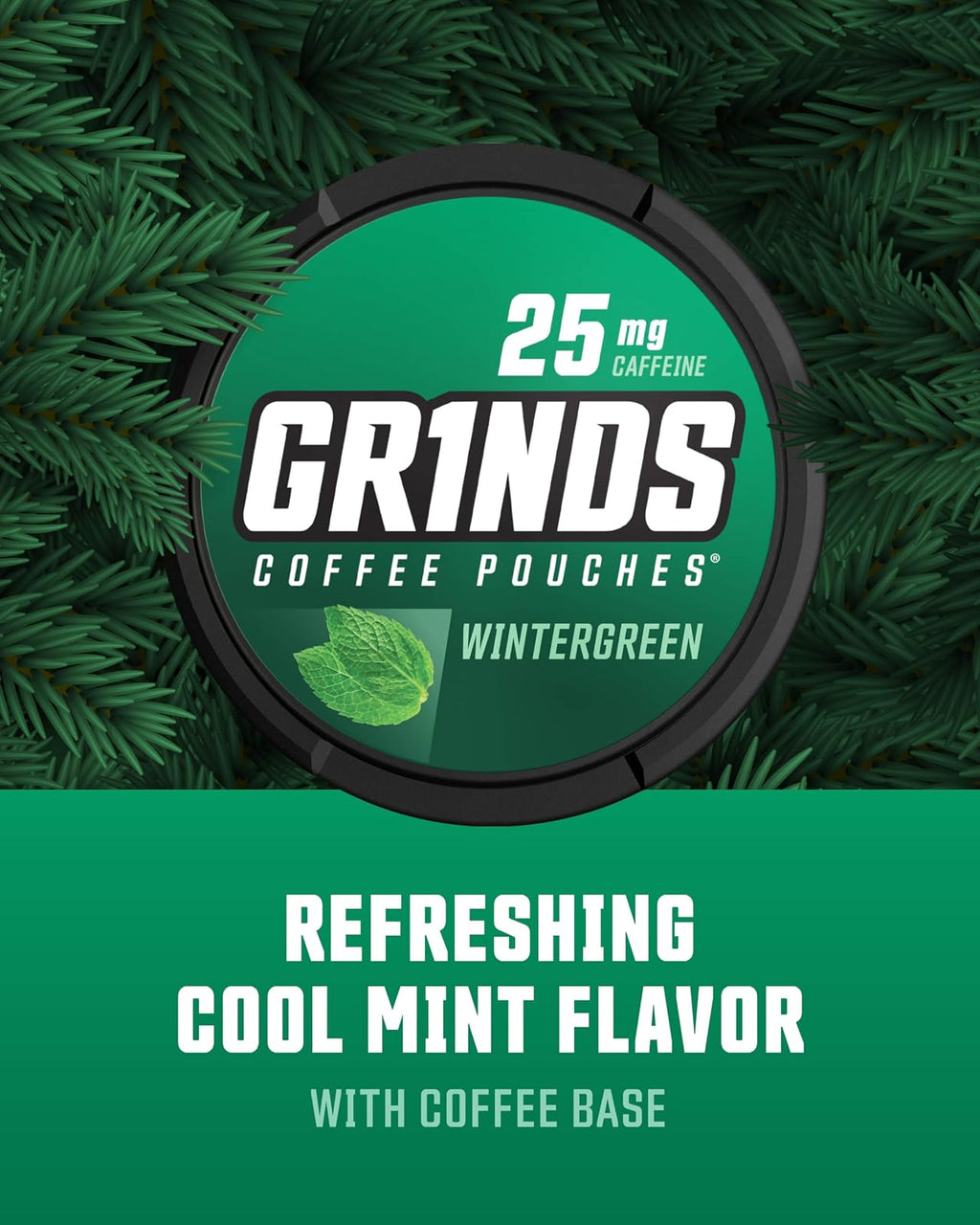 energy boost with wintergreen coffee pouches