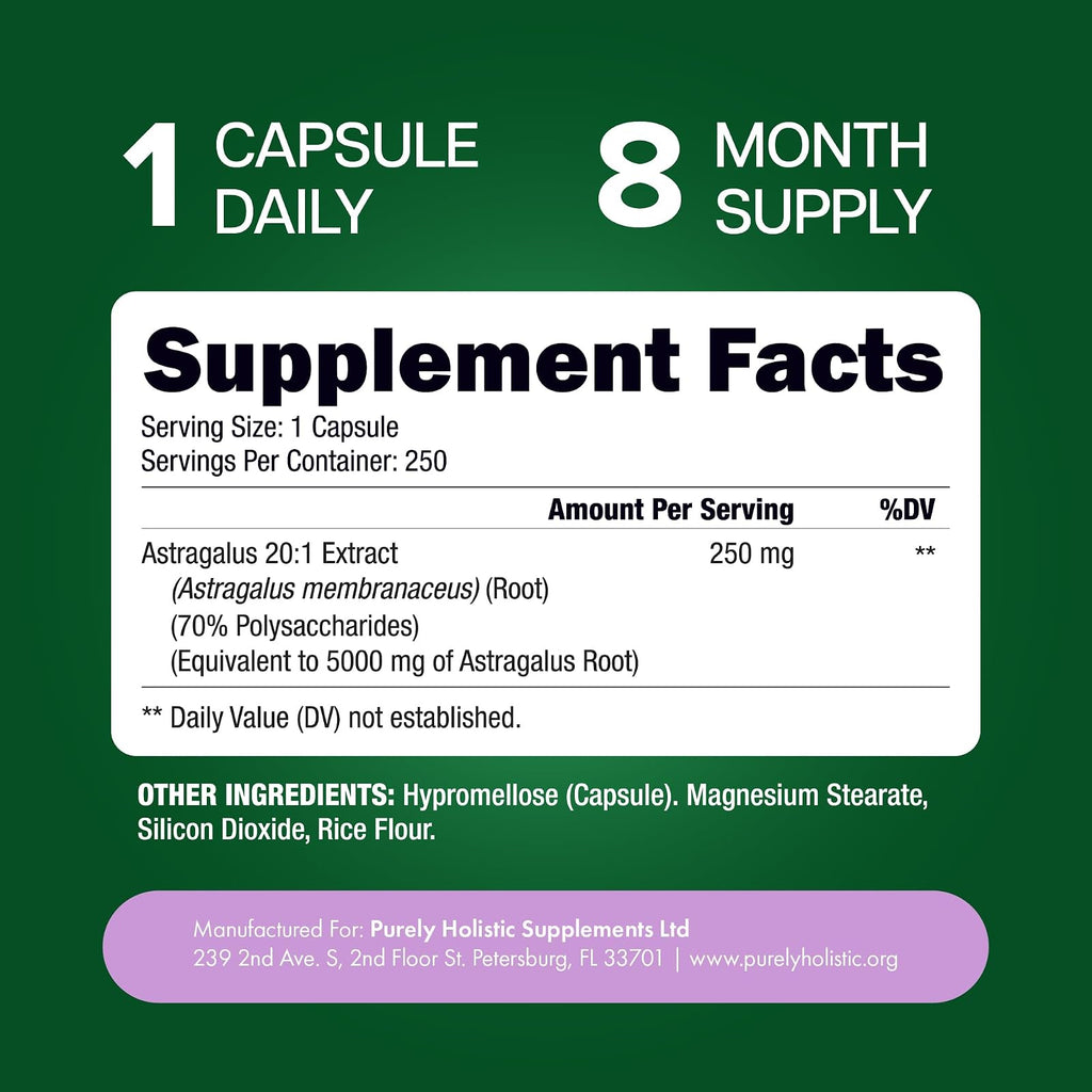 energy boosting astragalus root supplement