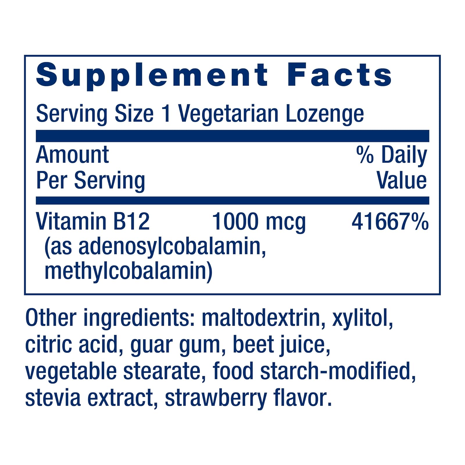energy boosting B12 lozenges