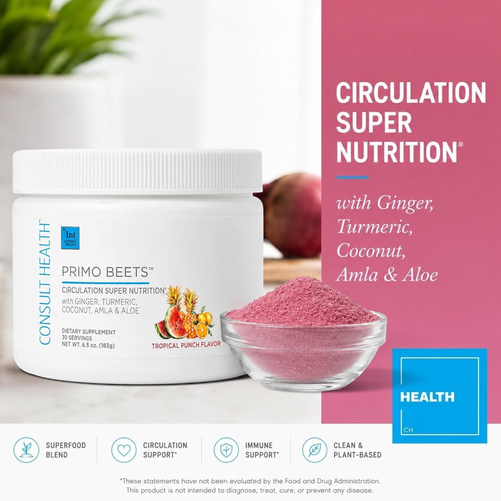 energy-boosting beet powder beverage