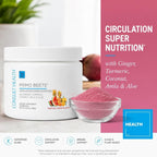 energy-boosting beet powder beverage