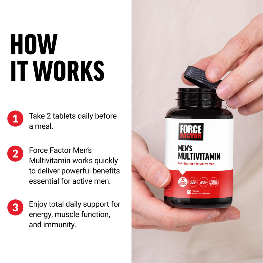 Energy-boosting blended vitamin tablets