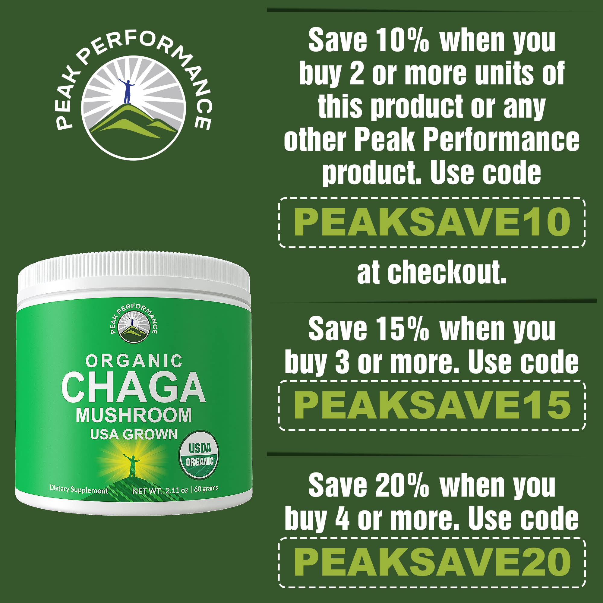 energy-boosting chaga mushroom chunks