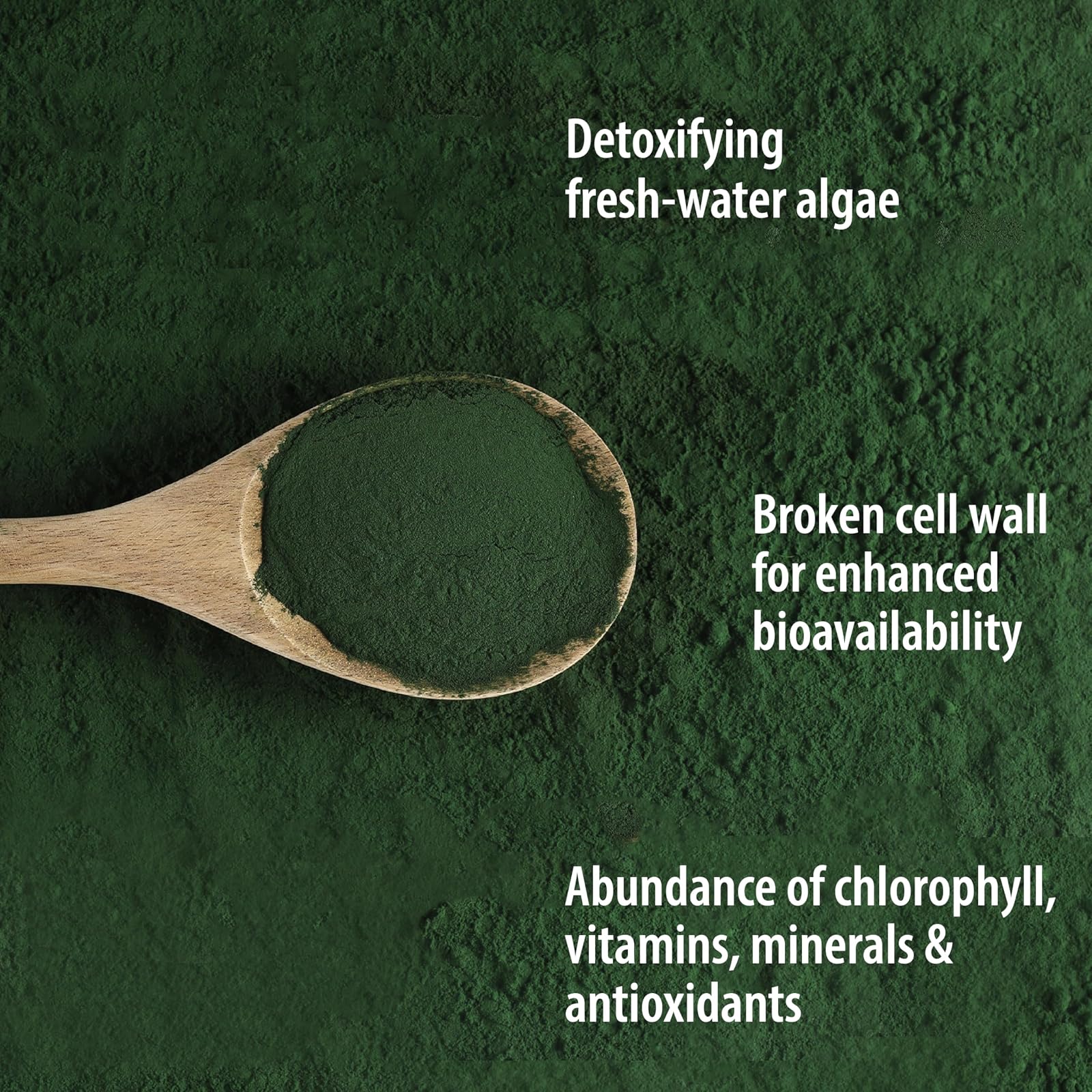 energy boosting chlorella algae supplement