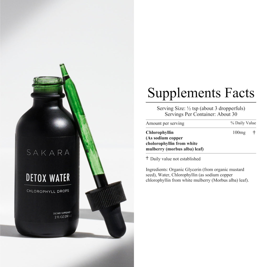 energy-boosting chlorophyll water drops