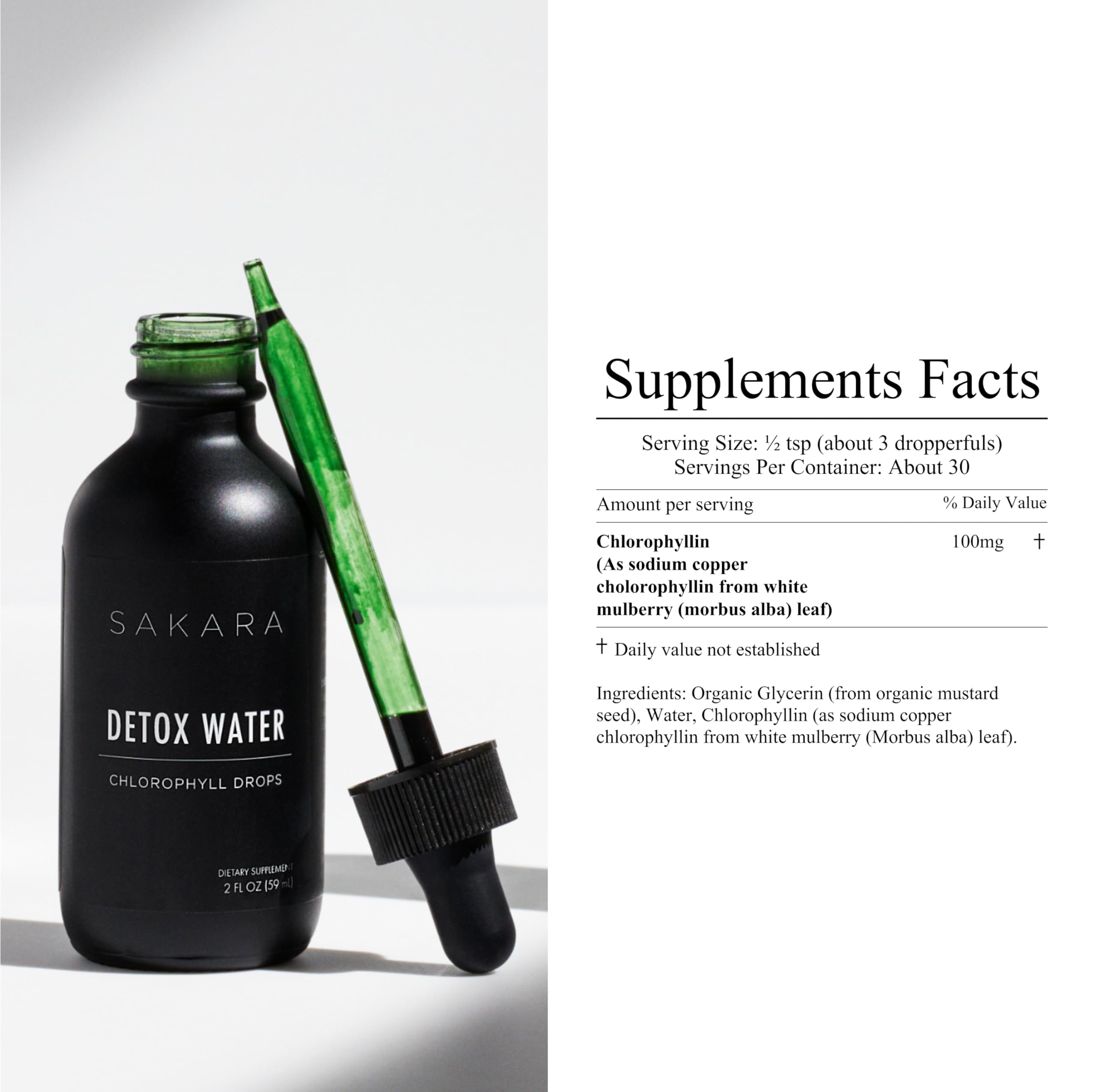 energy-boosting chlorophyll water drops