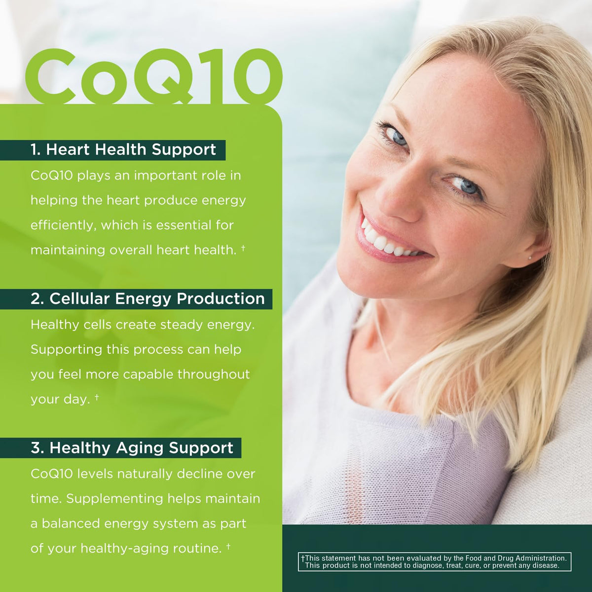 Energy boosting CoQ10 supplement