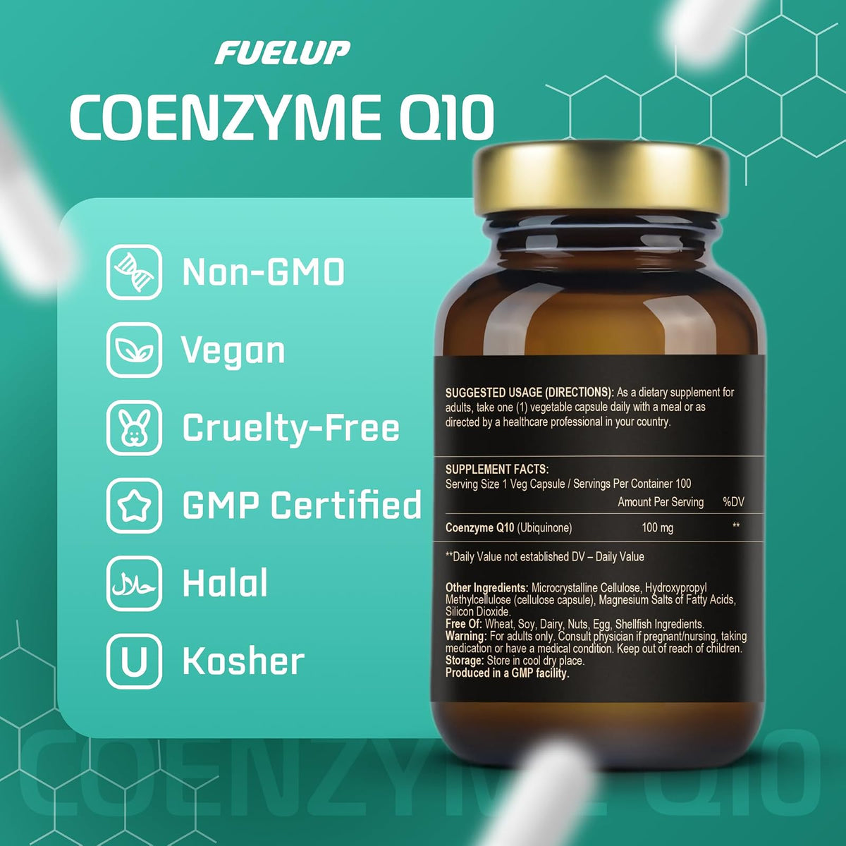 Energy boosting CoQ10 supplement