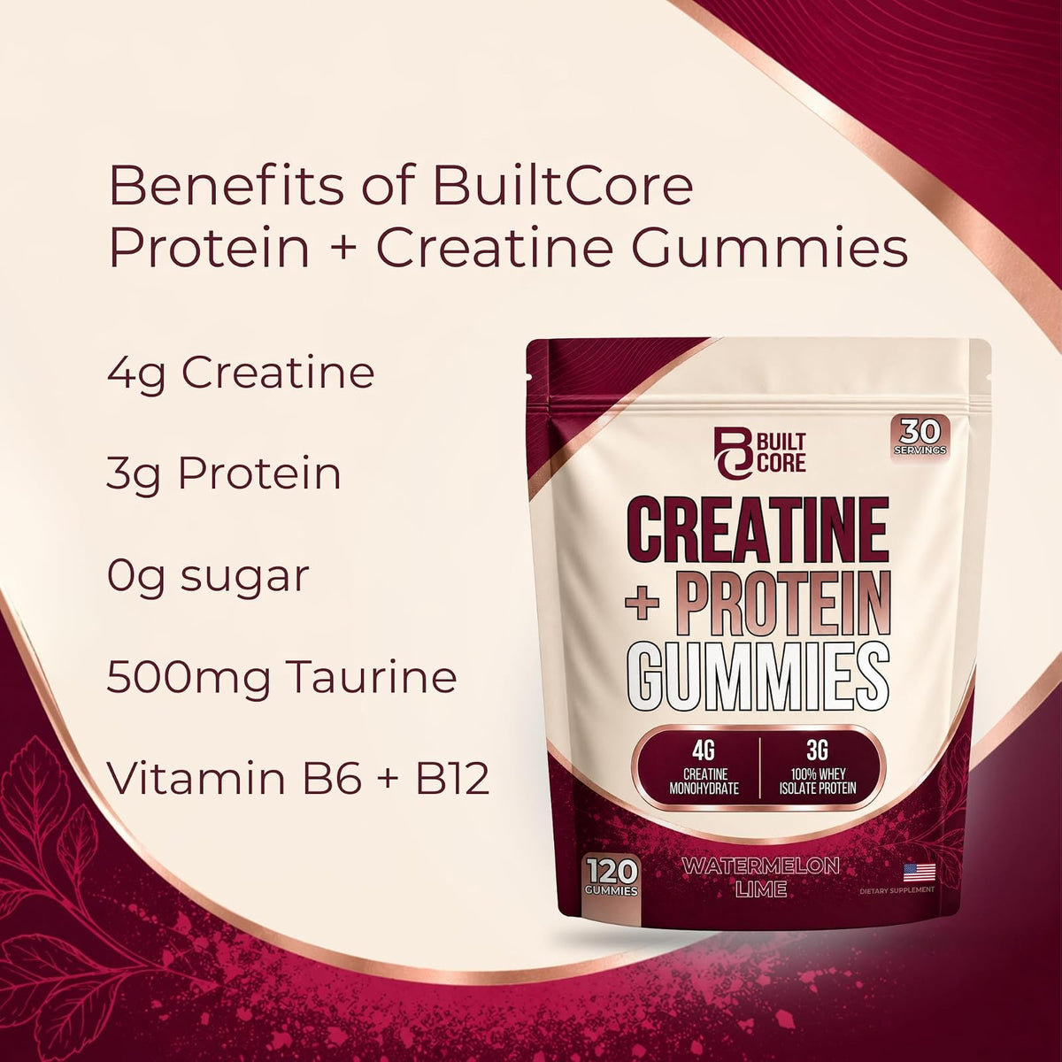 energy-boosting creatine protein gummies