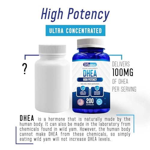 Energy-boosting DHEA capsules for women