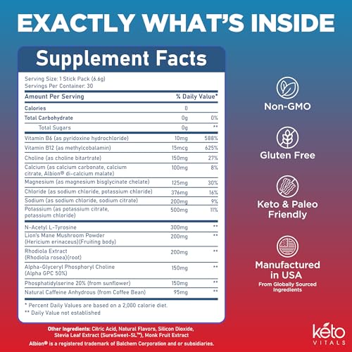 energy boosting electrolyte packets