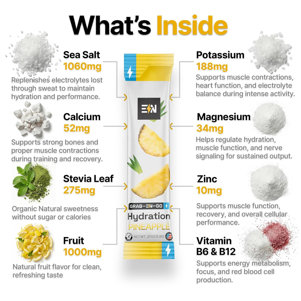 energy-boosting electrolyte powder packets