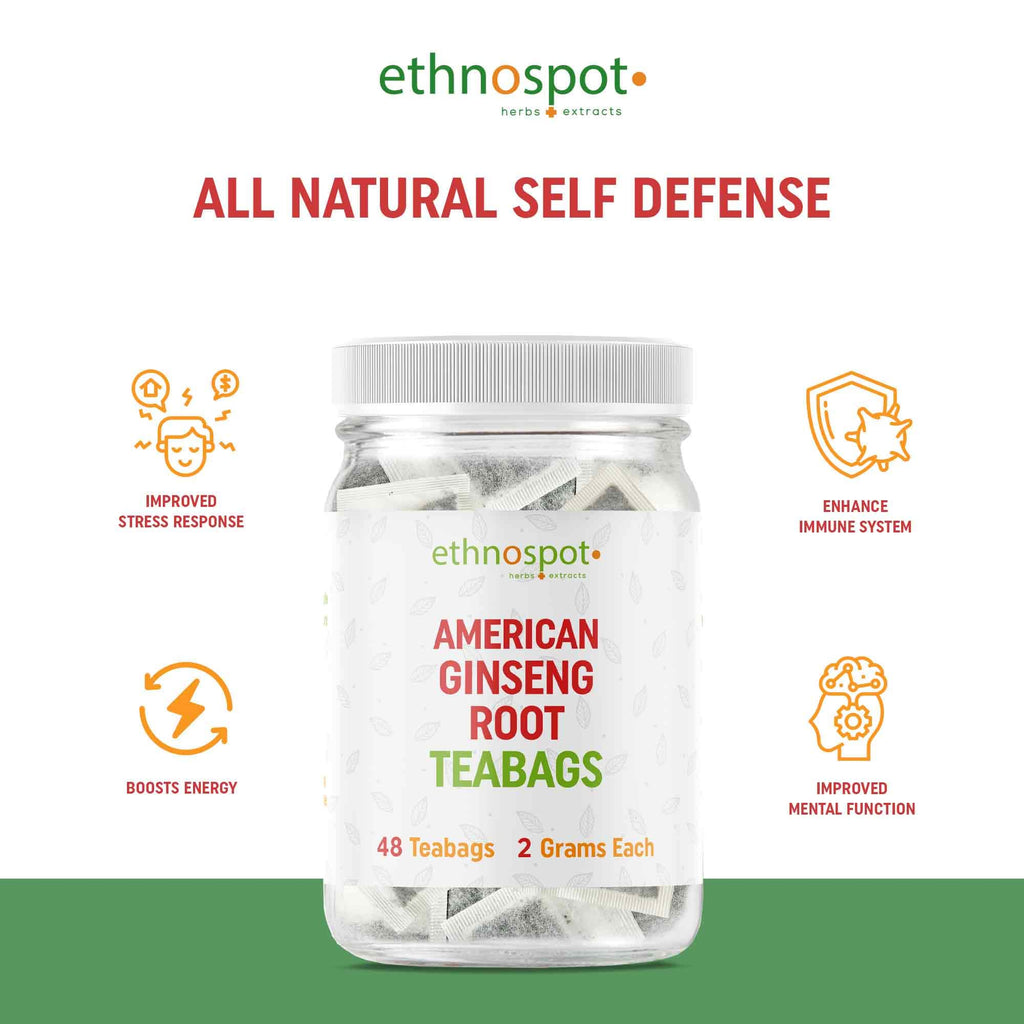 energy boosting ginseng tea bags